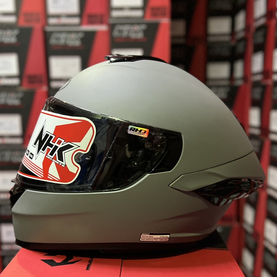 Jual HELM NHK Mark 1 ELITE Dim Grey Dof HELM FULL FACE NHK | Shopee ...