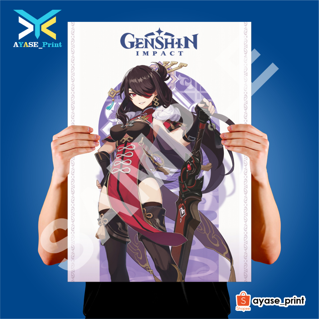 Jual Poster Anime Game Genshin Impact Pack 1 | aether albedo alhaitham ...