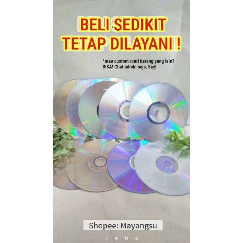 Jual Paket 10 - 30 - 50 biji Kaset bekas CD DVD VCD untuk kerajinan ...