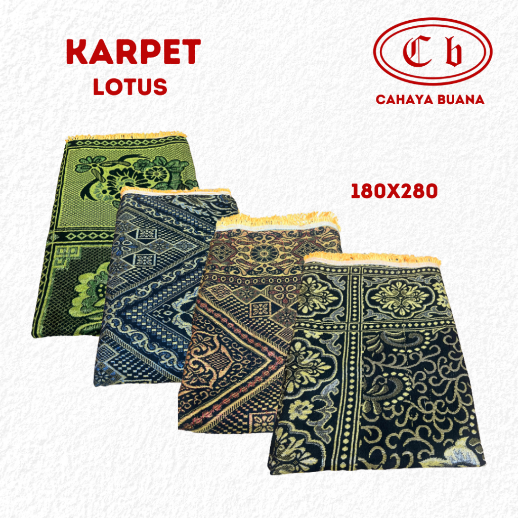 Jual Karpet Hambal Tikar Lotus Serba Guna Rajut Tenun Ukuran 180 x 280 ...