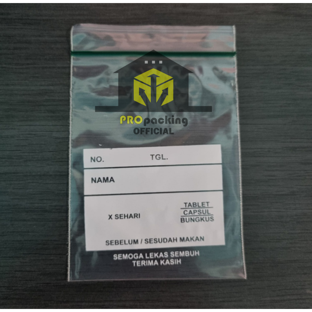 Jual Plastik Klip / Ukuran 13 x 8 / Etiket Obat / Warna Bening | Shopee ...