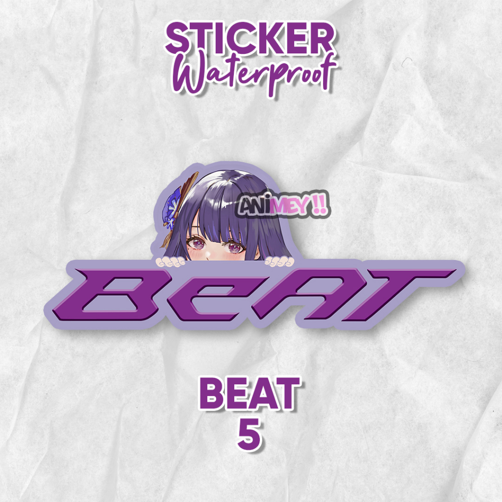 Jual Stiker Raiden Shogun Logo Beat / Stiker Anime Waterproof | Shopee ...
