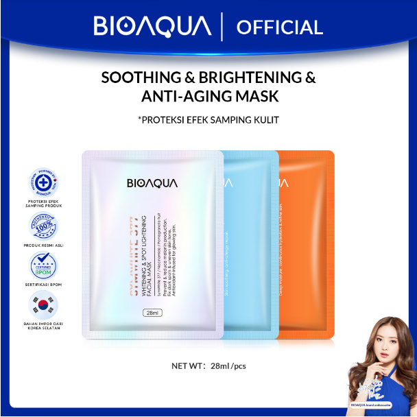 Jual Bioaqua Sheet Mask 28ml | Shopee Indonesia