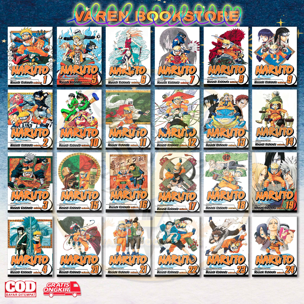 Jual Naruto, Vol. 1 - 30 Books Series Uzumaki Naruto (Naruto Graphic ...