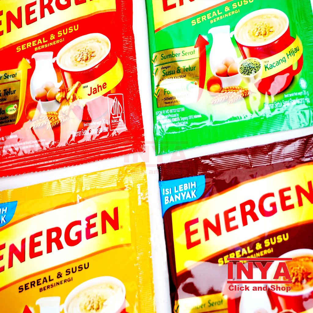 Jual Energen Sereal & Susu Cokelat, Vanila, Kacang Hijau Jahe ...