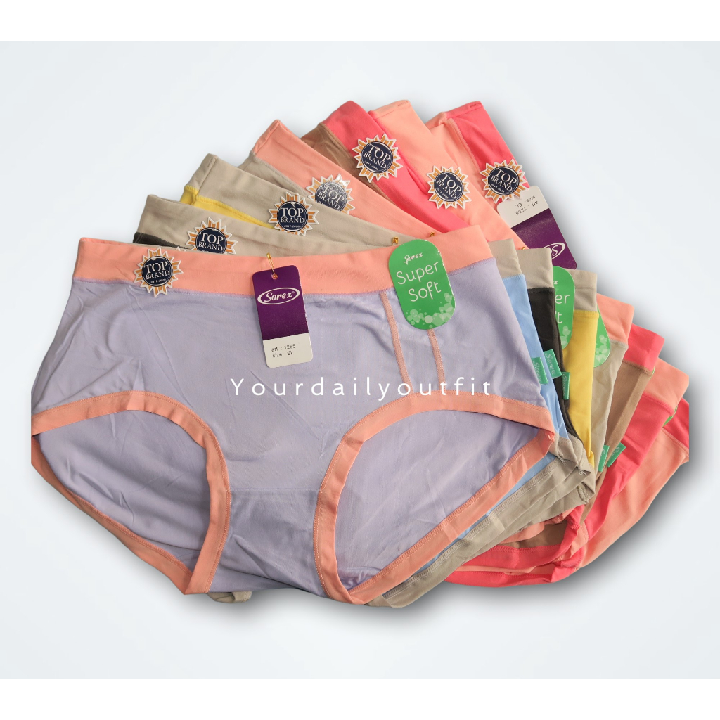 Jual (Isi 6 Pcs) Sorex Celana Dalam Wanita CD 1255 / CD Wanita Orisinil Sorex Super Soft ...