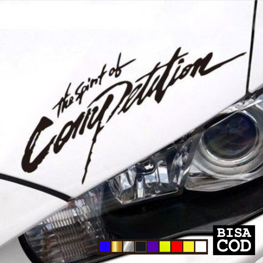 Jual STIKER STICKER MOBIL THE SPIRIT OF COMPETITION CUTTING | Shopee ...