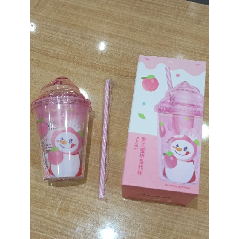 Jual ORIGINAL Botol Mixue Sundae Cup Pink / Tumbler Mixue Viral ...