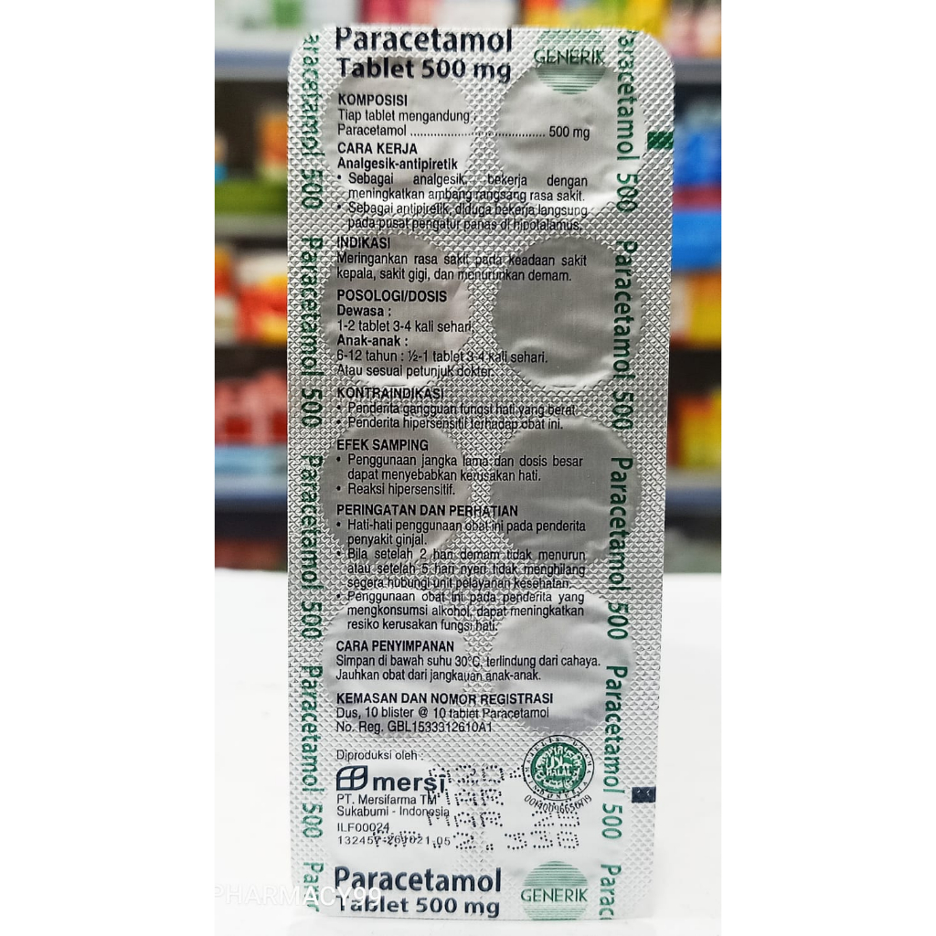 Jual Paracetamol Mersi 500MG Mersifarma 𝟏 𝐒𝐓𝐑𝐈𝐏 𝐈𝐒𝐈 𝟏𝟎 𝐓𝐀𝐁𝐋𝐄𝐓 ...