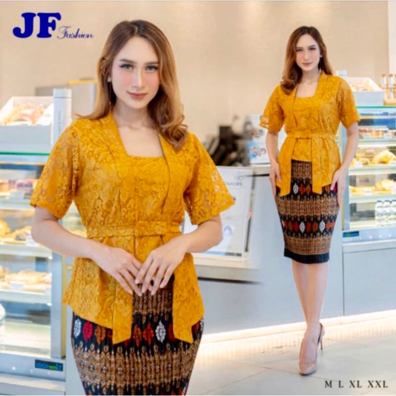 Jual PROMO!!! setelan kebaya encim kutubaru lengan pendek rok pendek / kebaya Modern / kebaya ...