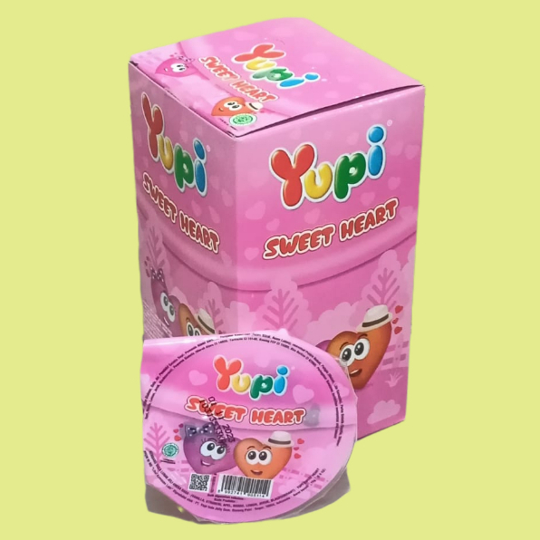 Jual Yupi Sweet Heart Permen Jelly [12 pcs/box] | Shopee Indonesia