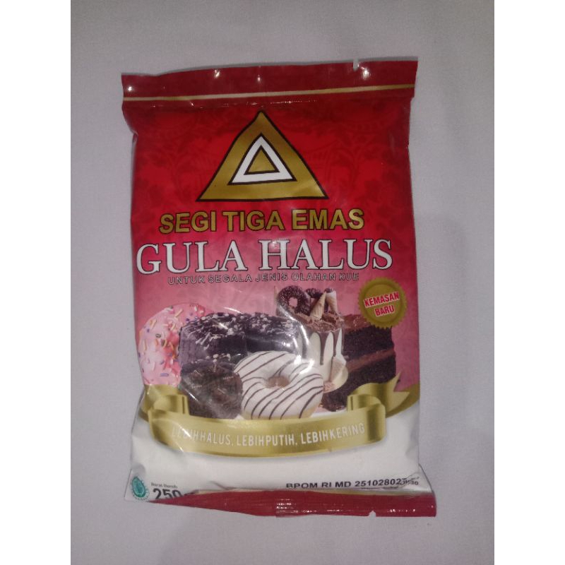 Jual GULA HALUS SEGITIGA EMAS 250G | Shopee Indonesia
