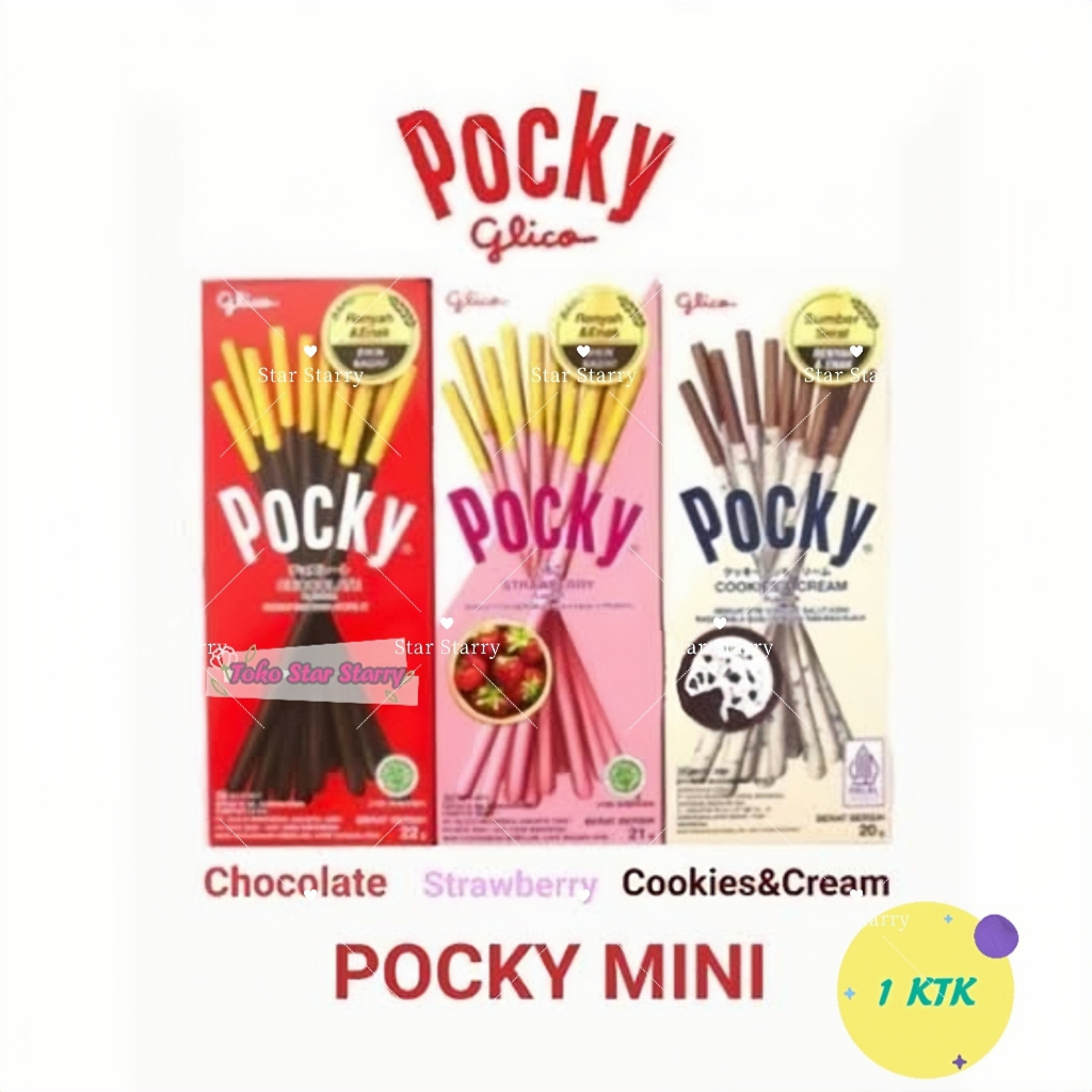 Jual [Per Kotak] Pocky 1 Box Stick Coklat 20gr - 22gr / Strawberry ...