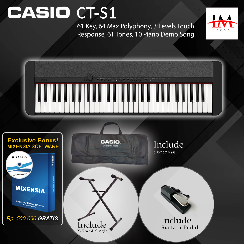 Jual Keyboard Casio CT-S1 / CTS1 / CTS 1 Garansi Resmi | Shopee Indonesia