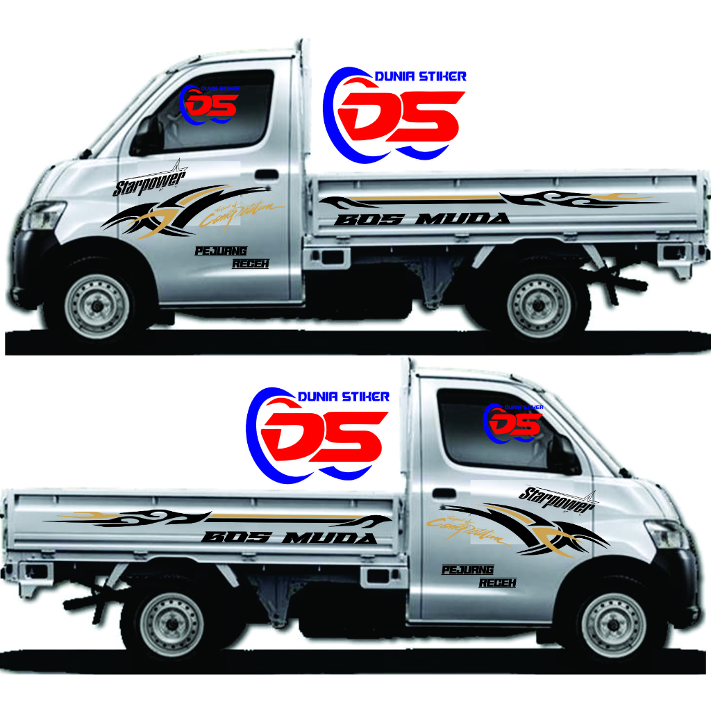 Jual promo stiker pick up mobil gran max sticker bodi samping bak ...