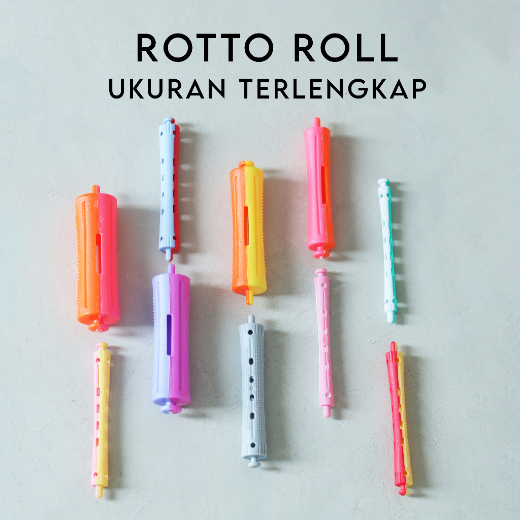 Jual Rotto Roll UKURAN TERLENGKAP ISI 12/ Rotto Roll Keriting Rambut ...