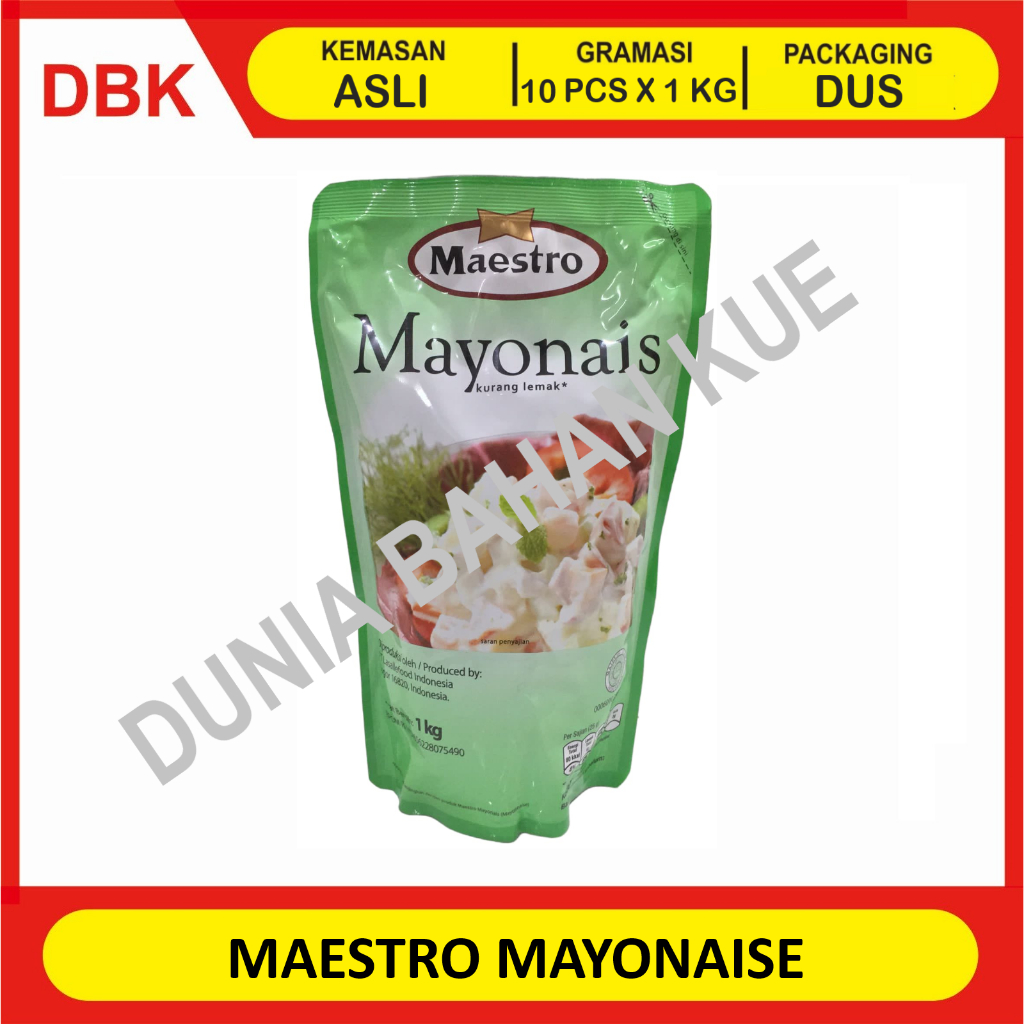 Jual MAYONAISE MAESTRO ORIGINAL / MAYONNAISE MAESTRO 1 KG - 1 DUS 10 ...