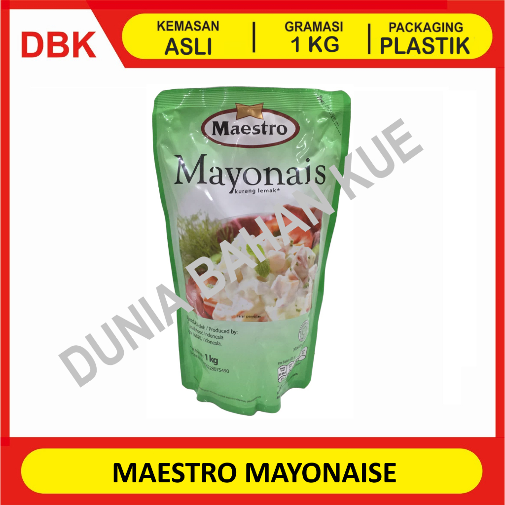 Jual MAYONAISE MAESTRO ORIGINAL / MAYONNAISE MAESTRO - 1 KG | Shopee ...