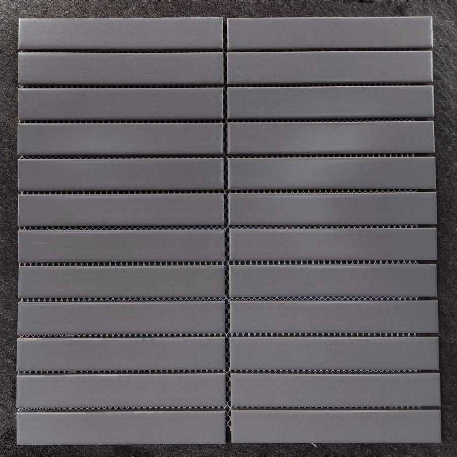 Jual Keramik Kitchenset - Mosaic Singres Concrete Long Stripe | Shopee ...