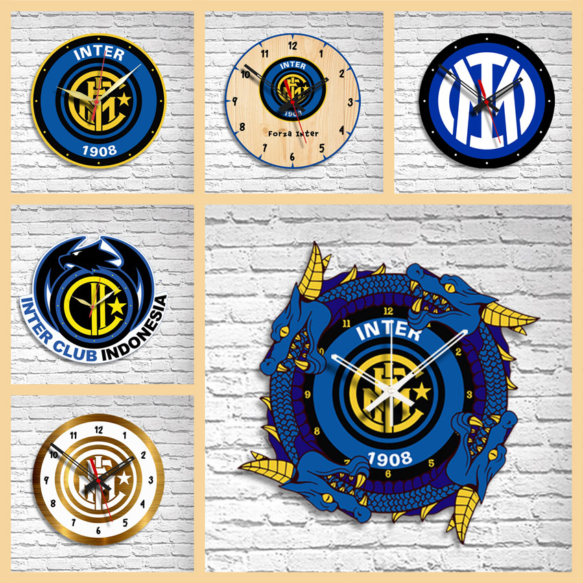 Jual Jam Dinding Bola Intermilan Sepakbola Inter Liga Calcio Seri A ...