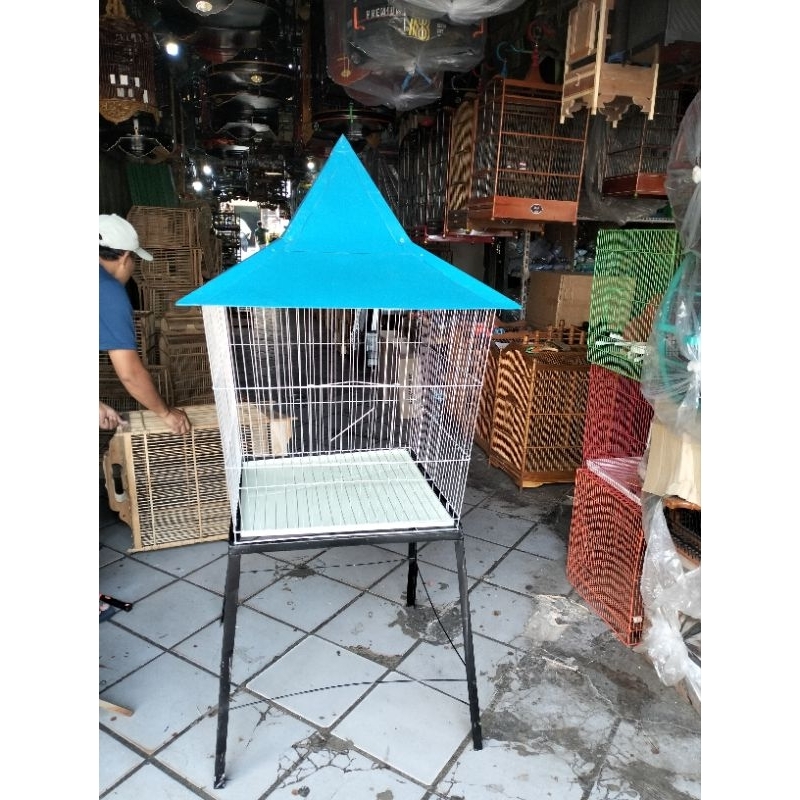 Jual SANGKAR KANDANG BEO KAKI BESI NO.2 UK 45X45 | Shopee Indonesia