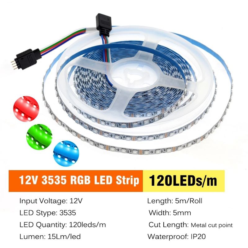 Jual Lampu LED strip RGB lebar 5mm dan 10mm led rapat | Shopee Indonesia