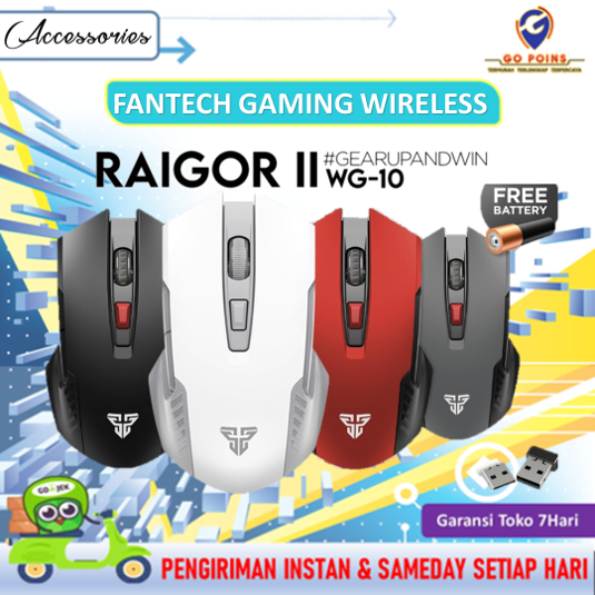 Jual Mouse Gaming Wireless RAIGOR II WG-10 | Shopee Indonesia