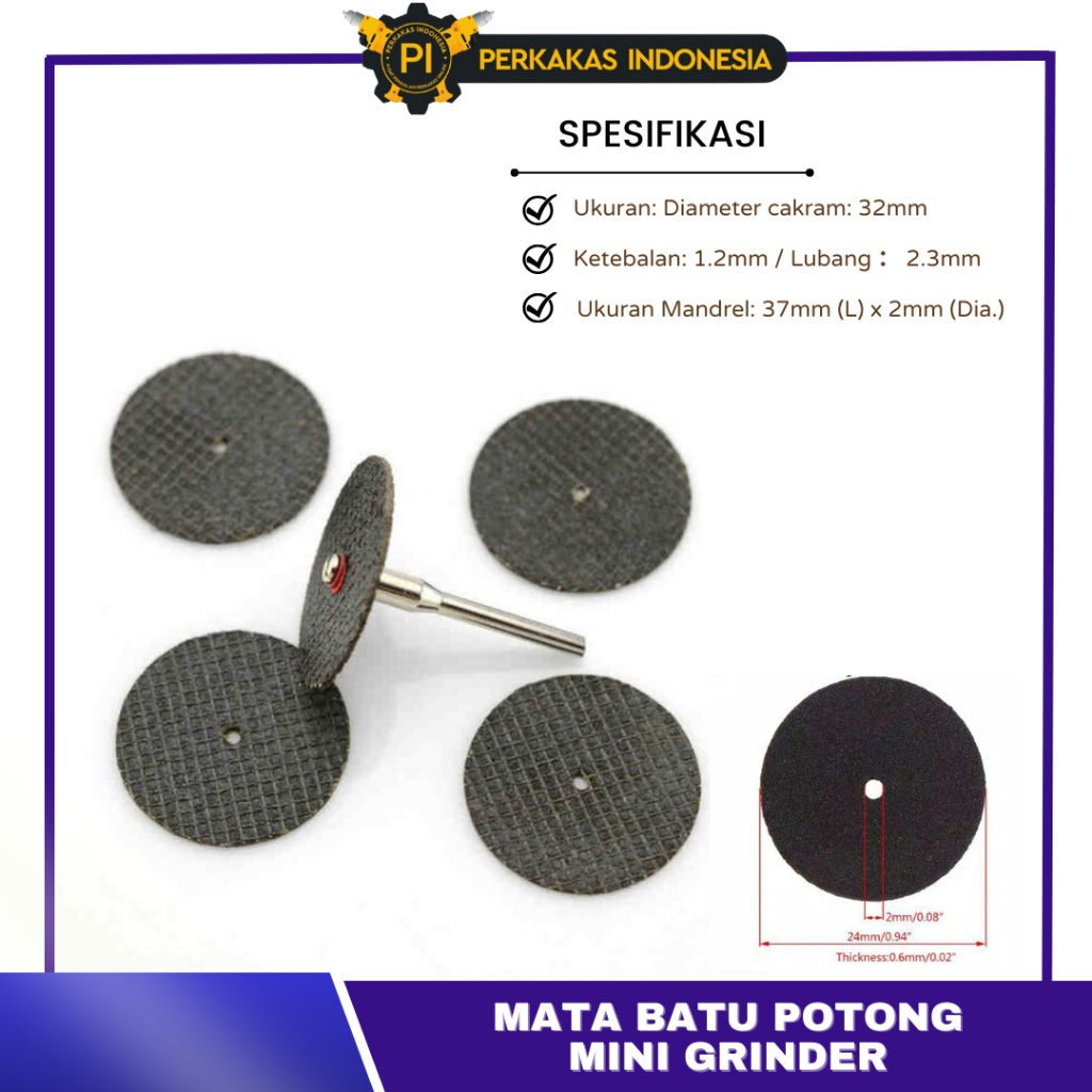 Jual Mata Batu Potong Mini Grinder Mata Gerinda Kecil Cut Off Mini Disc ...