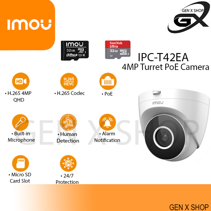 Jual IMOU Turret POE 4MP IP Camera CCTV Indoor IPC-T42EA | Shopee Indonesia
