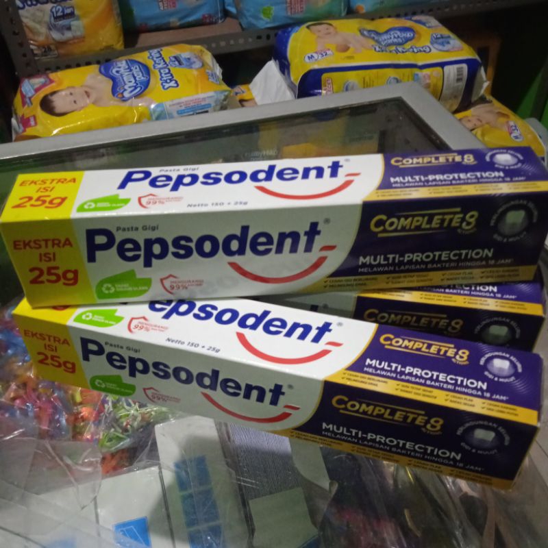 Jual pepsodent complete 8action multi-protection 150+25g | Shopee Indonesia