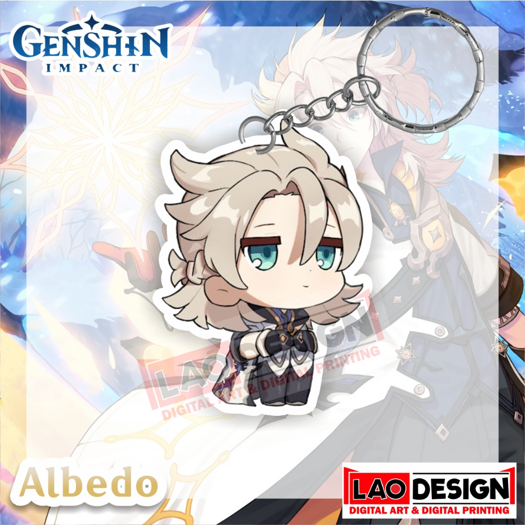 Jual Gantungan Kunci ALBEDO Genshin Impact - Gantungan Kunci Genshin ...
