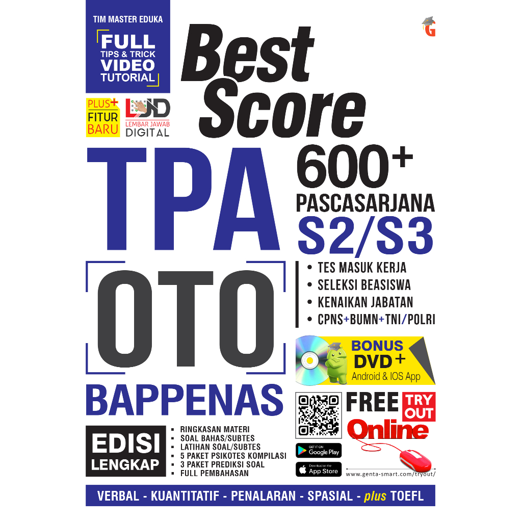Jual Buku Best Score TPA OTO BAPPENAS 600+ PASCASARJANA S2/S3 (Ready Stock) | Shopee Indonesia