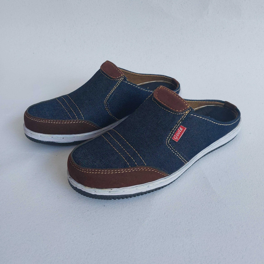 Jual Sepatu Selop Pria Sudah Di Jahit / Sepatu Bustong / Sepatu Selop ...