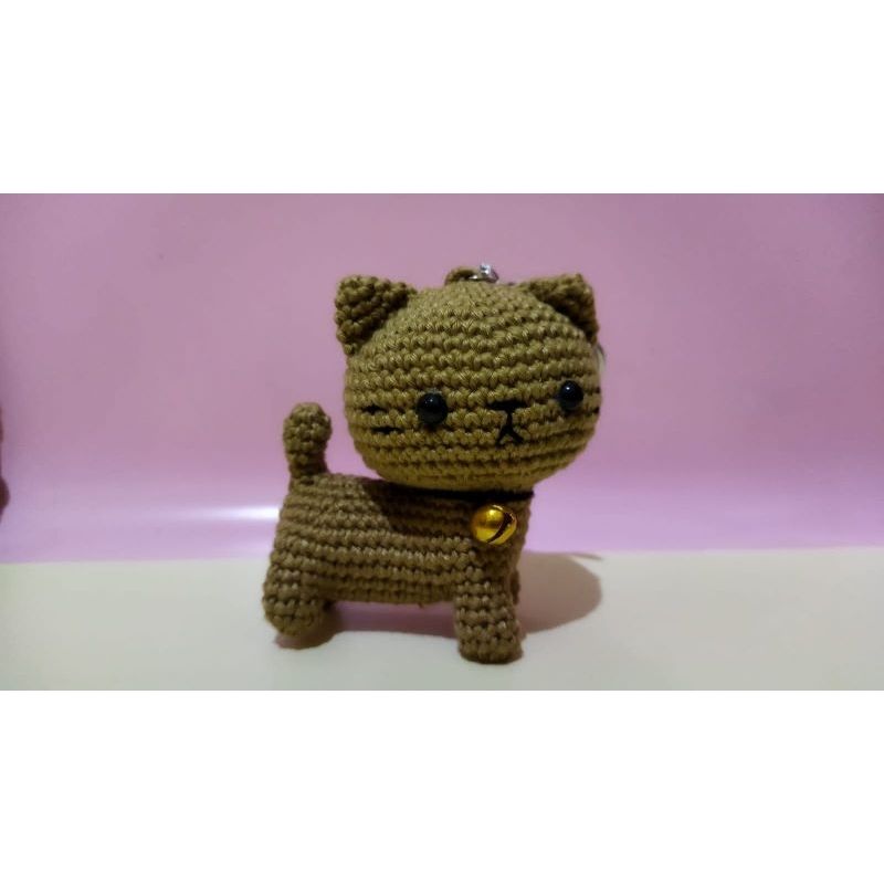 Jual Amigurumi kucing lucu || keychain boneka rajut kucing | Shopee ...
