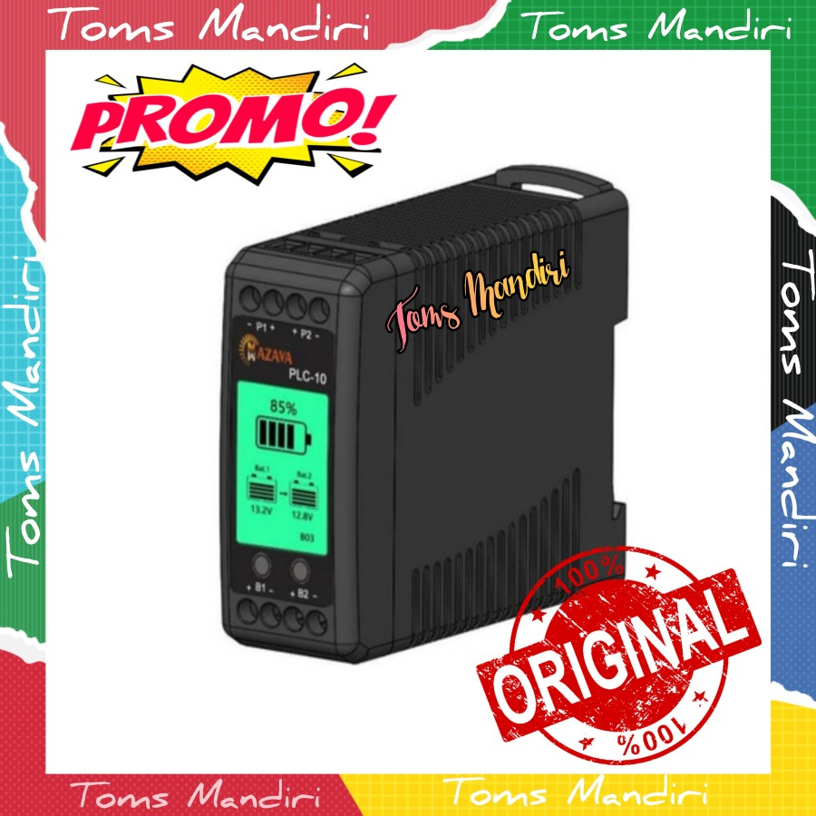 Jual DIN Rail Battery Baterai 12V DC Equalizer Balancer 10A Mazava PLC ...