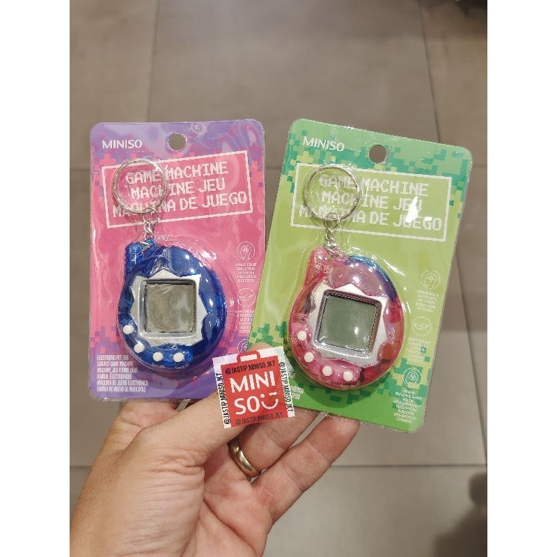 Jual MINISO 🆕 Electronic Pet Egg Shaped Game Machine / Tamagochi (Pink ...