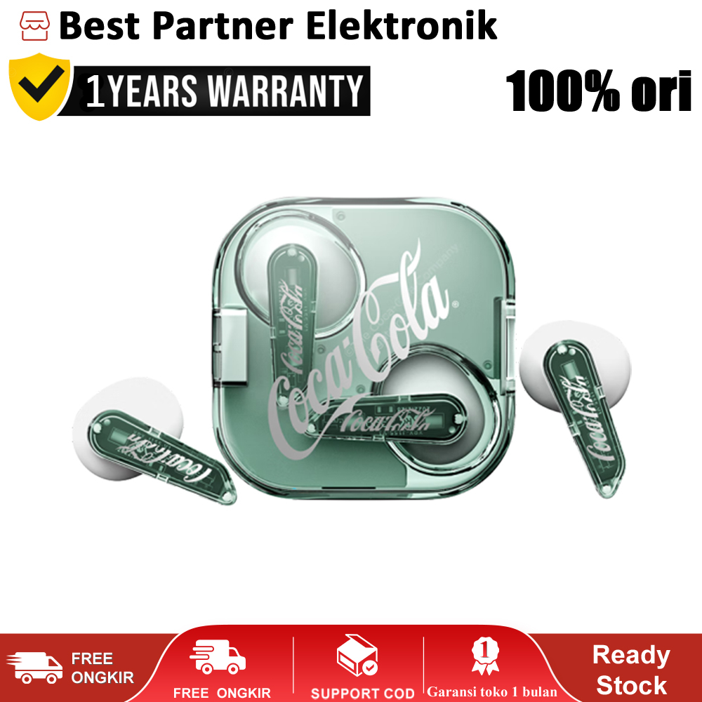 Jual Coca-Cola true wireless Bluetooth headphones Dynamic driver ...