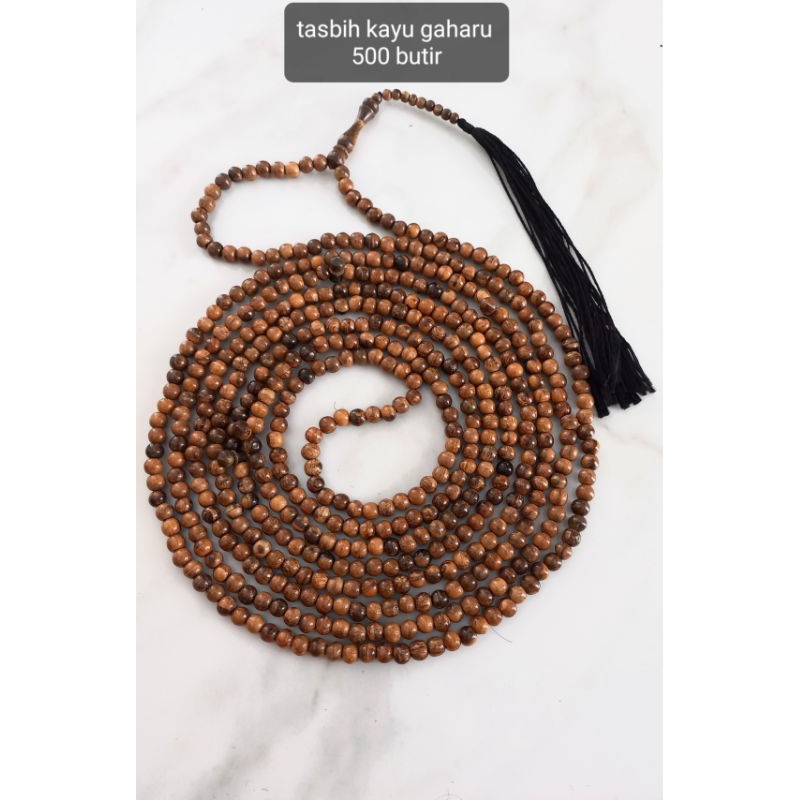 Jual tasbih kayu gaharu 1000 butir 8mm tasbih gaharu asli tasbih kayu ...