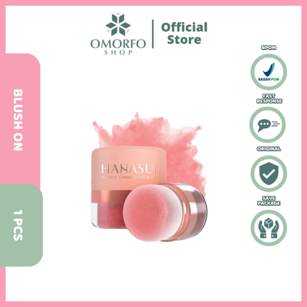 Jual [Omorfo] HANASUI PERFECT CHEEK BLUSH & GO POWDER | Shopee Indonesia