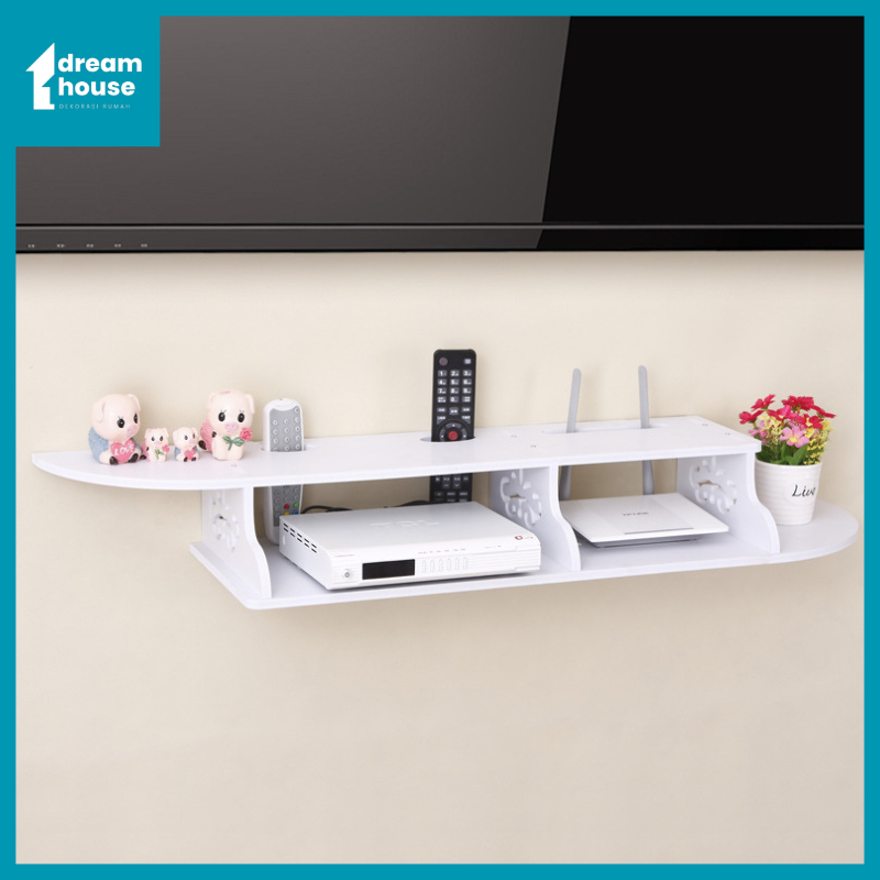 Jual Rak Gantung Dinding Set Top Box Receiver DVD Modem Rak Tempat ...