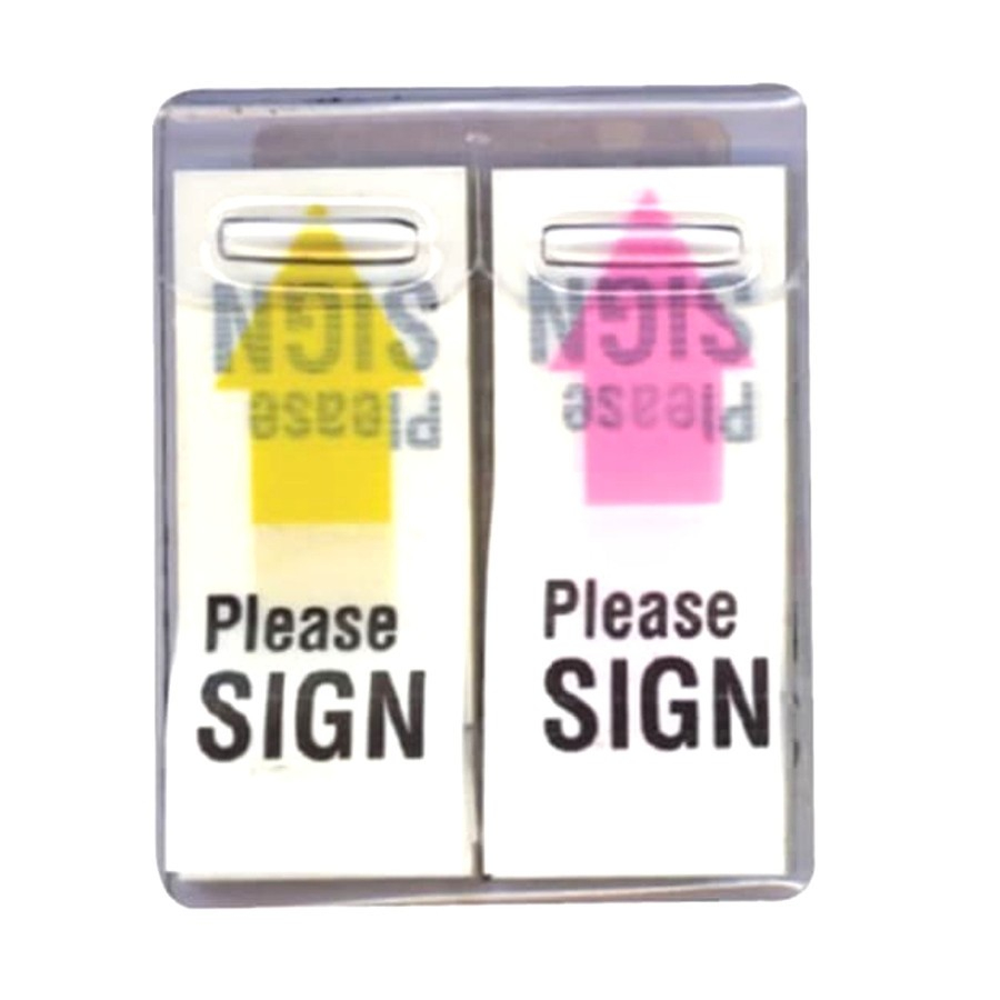 Jual Stick Notes plastik Pronto "PLEASE SIGN" | Shopee Indonesia