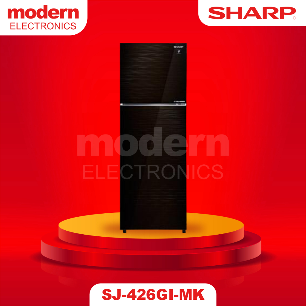 Jual SHARP SJ426GIMK Kulkas 2 Pintu Shine J-Tech Inverter Series 338 L | Shopee Indonesia