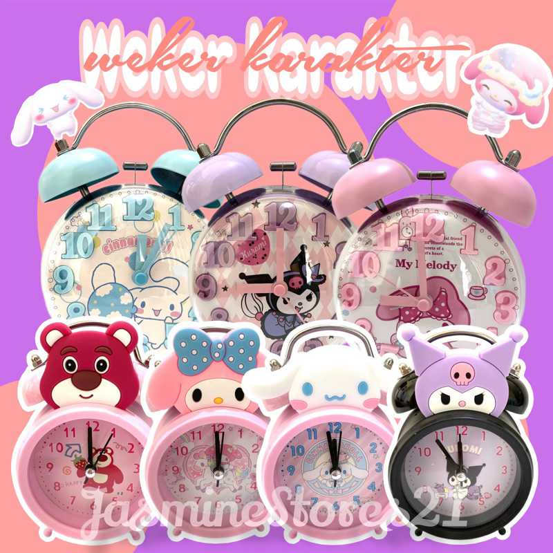 Jual Jam Beker Lucu/Jam Beker Murah Sanrio/Jam Beker Karakter/Jam Weker ...