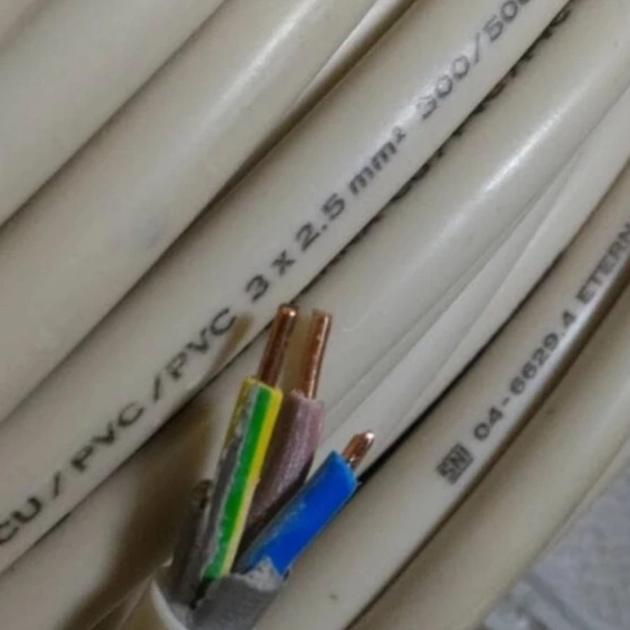 Jual Kabel Listrik Tembaga Kawat ETERNA NYM 3X2,5 Isi 3 2,5mm Per Meter ...