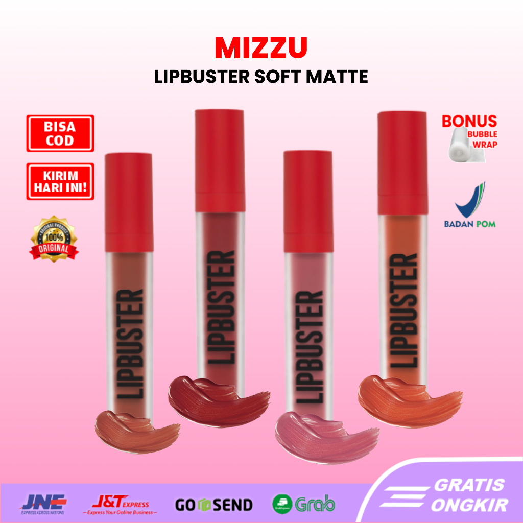 Jual Mizzu Lipbuster Soft Matte Lip Cream Charlie Jack Romeo Nino | Shopee Indonesia
