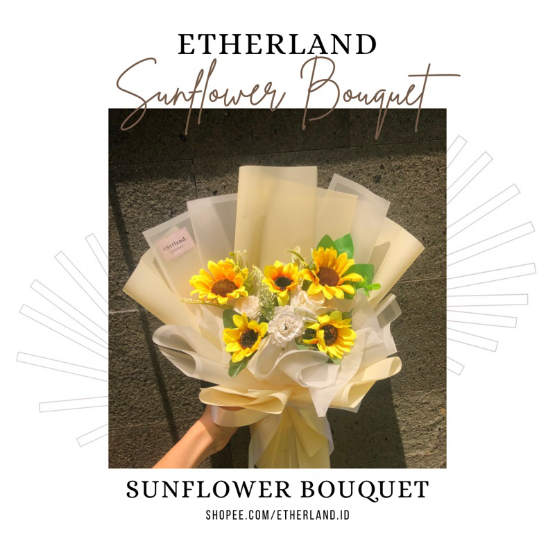 Jual Sunflower Bouquet | Buket Bunga Matahari Pastel [Hadiah Ulang ...