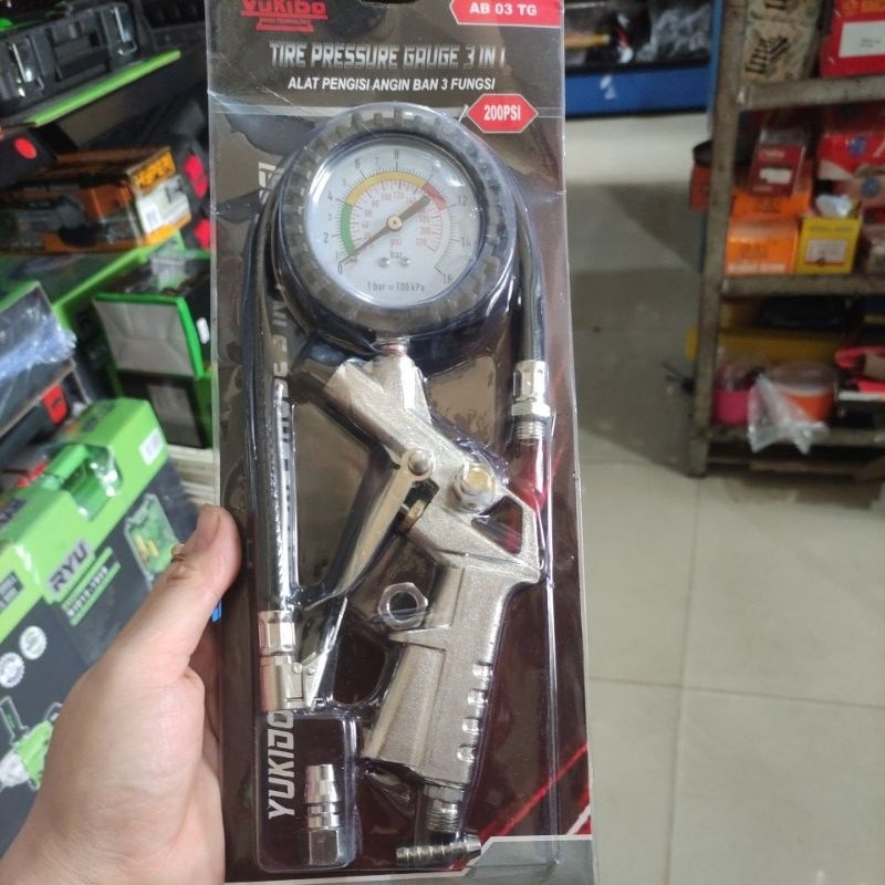 Jual alat ukur angin (3 in 1)isi angin buang tekanan angin/inflator | Shopee Indonesia