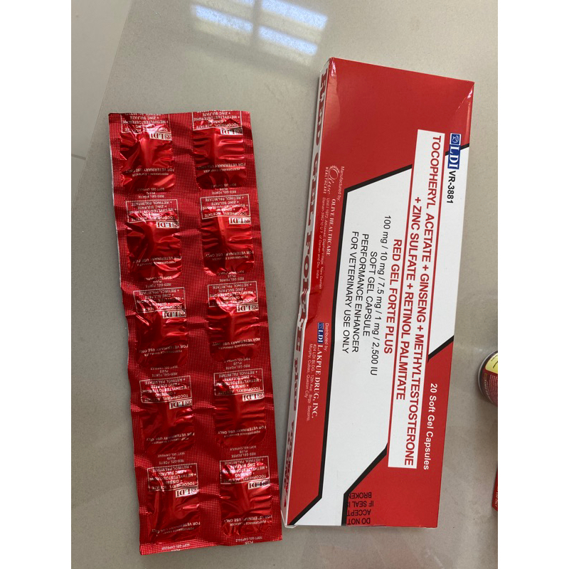 Jual RED GEL FORTE PLUS VITAMIN AYAM satu strip | Shopee Indonesia