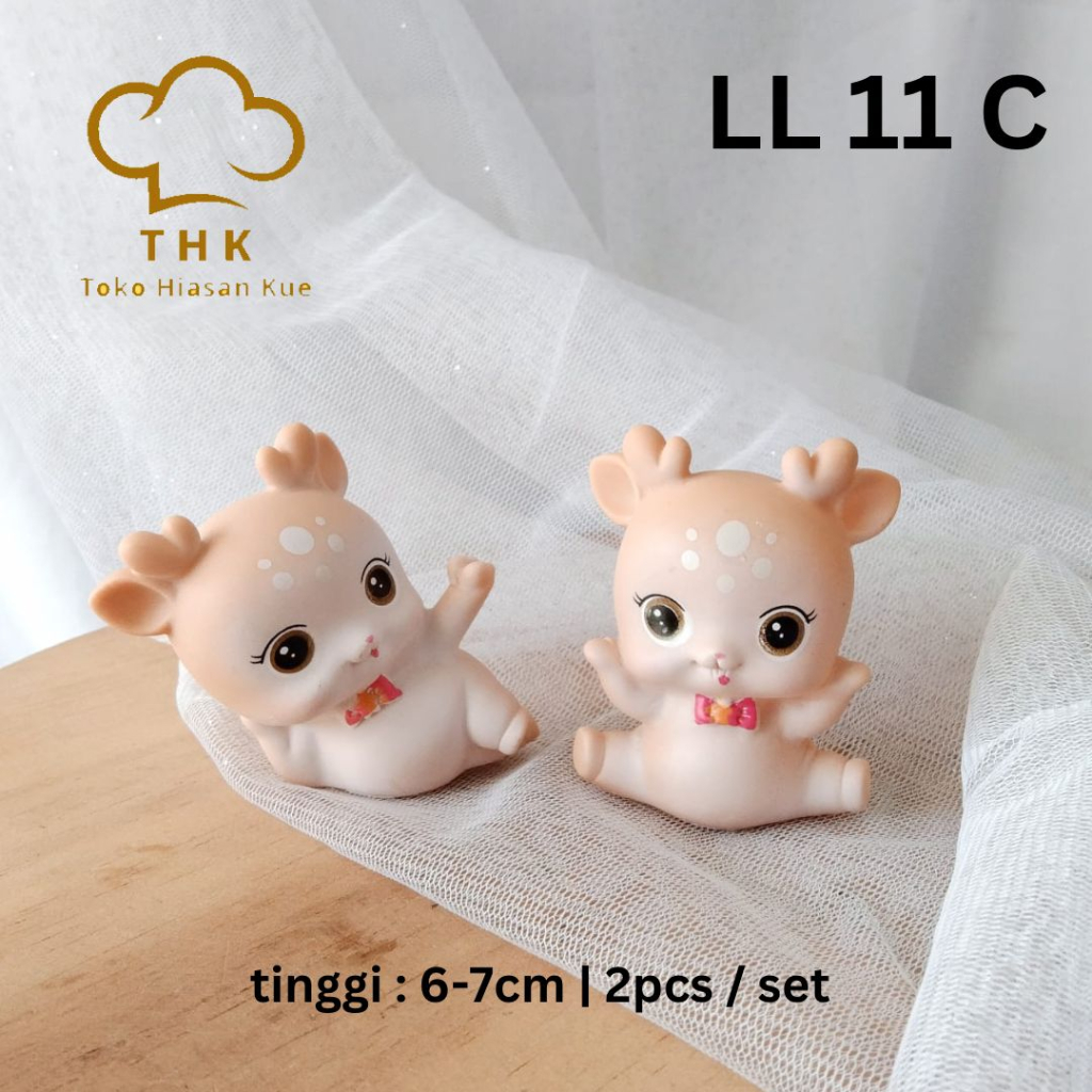 Jual LL11 - Hiasan Kue Cake Topper Boneka Pajangan Rusa Natal (2 ...