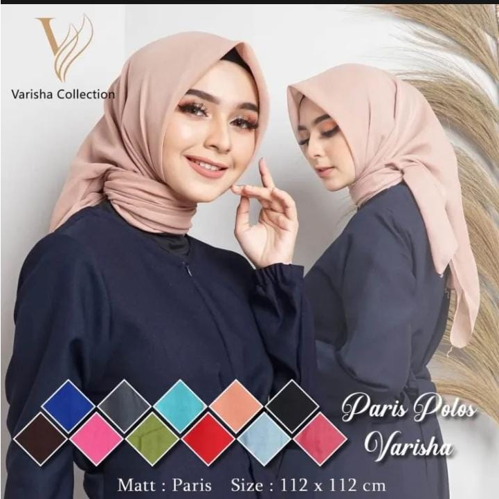 Jual Segiempat PARIS JADUL hijab Paris old | Jadul | Red Rose Varisha ...